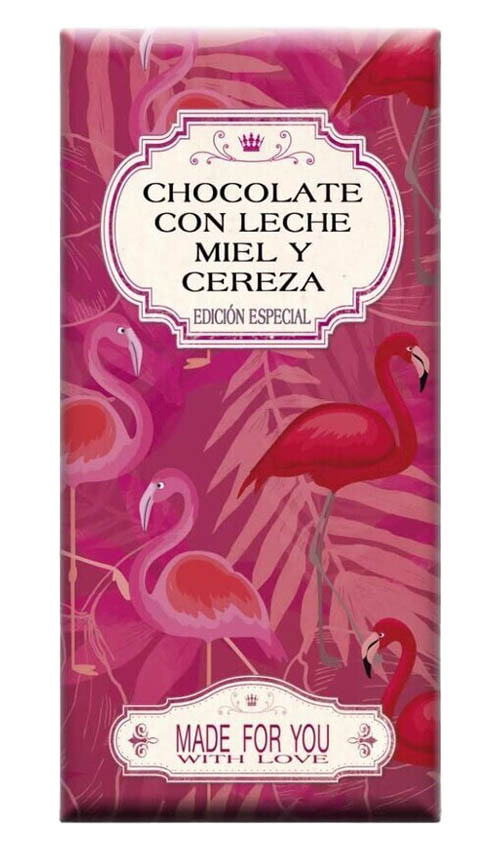 Chocolate artesano con Leche, Miel y Cereza - El Beato